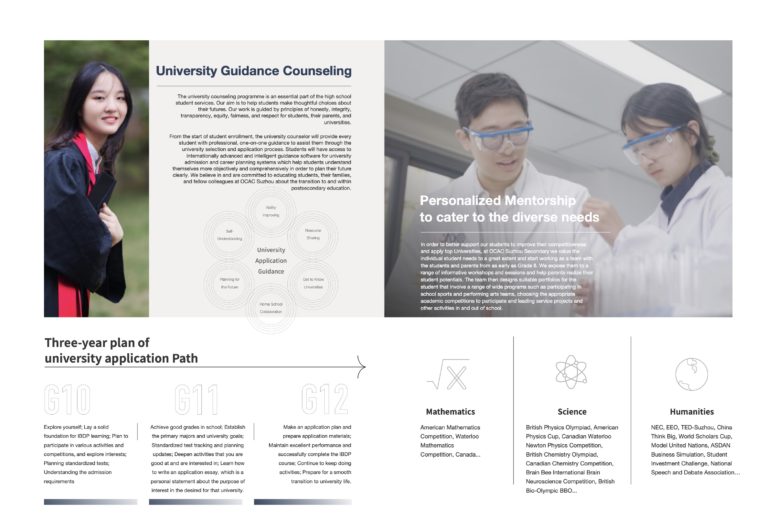 High School Programme - OCAC Suzhou - 苏州工业园区海归人才子女学校